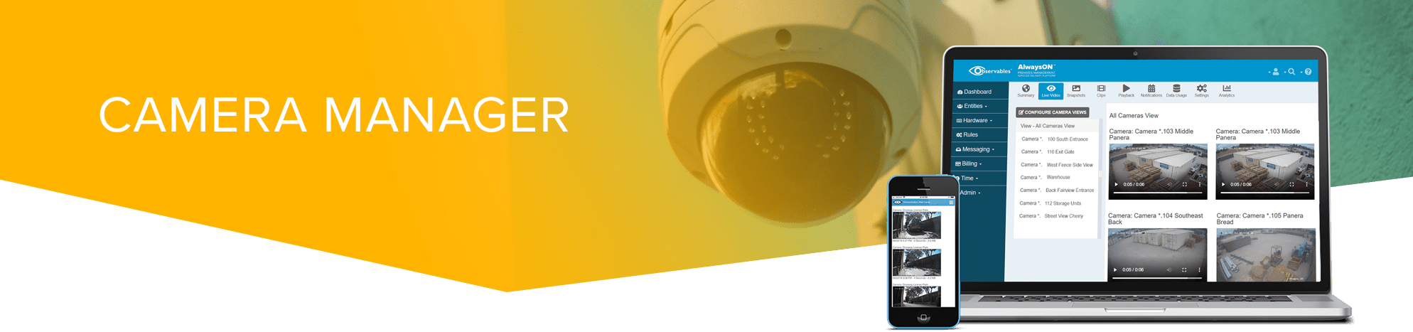 Camera Manager - Observables